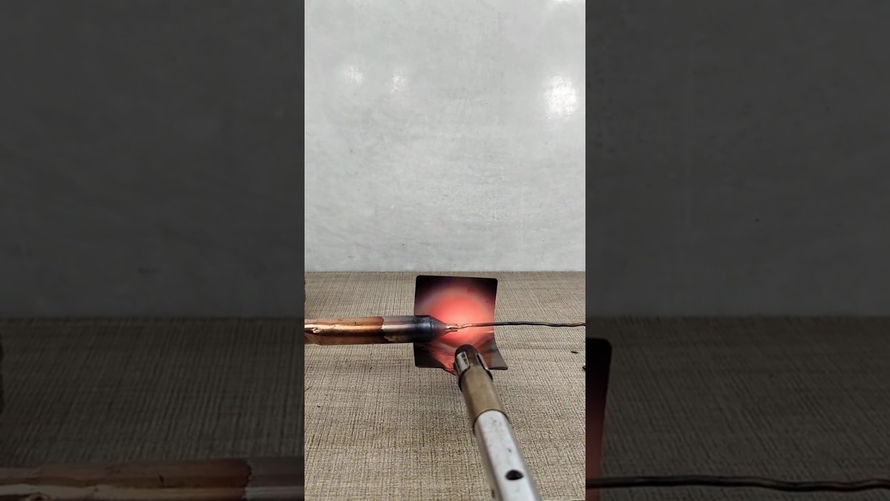 Brazing a Copper Filter Drier / Strainer to a Capillary Tube (Refrigeration Repair)#brazing #hvac