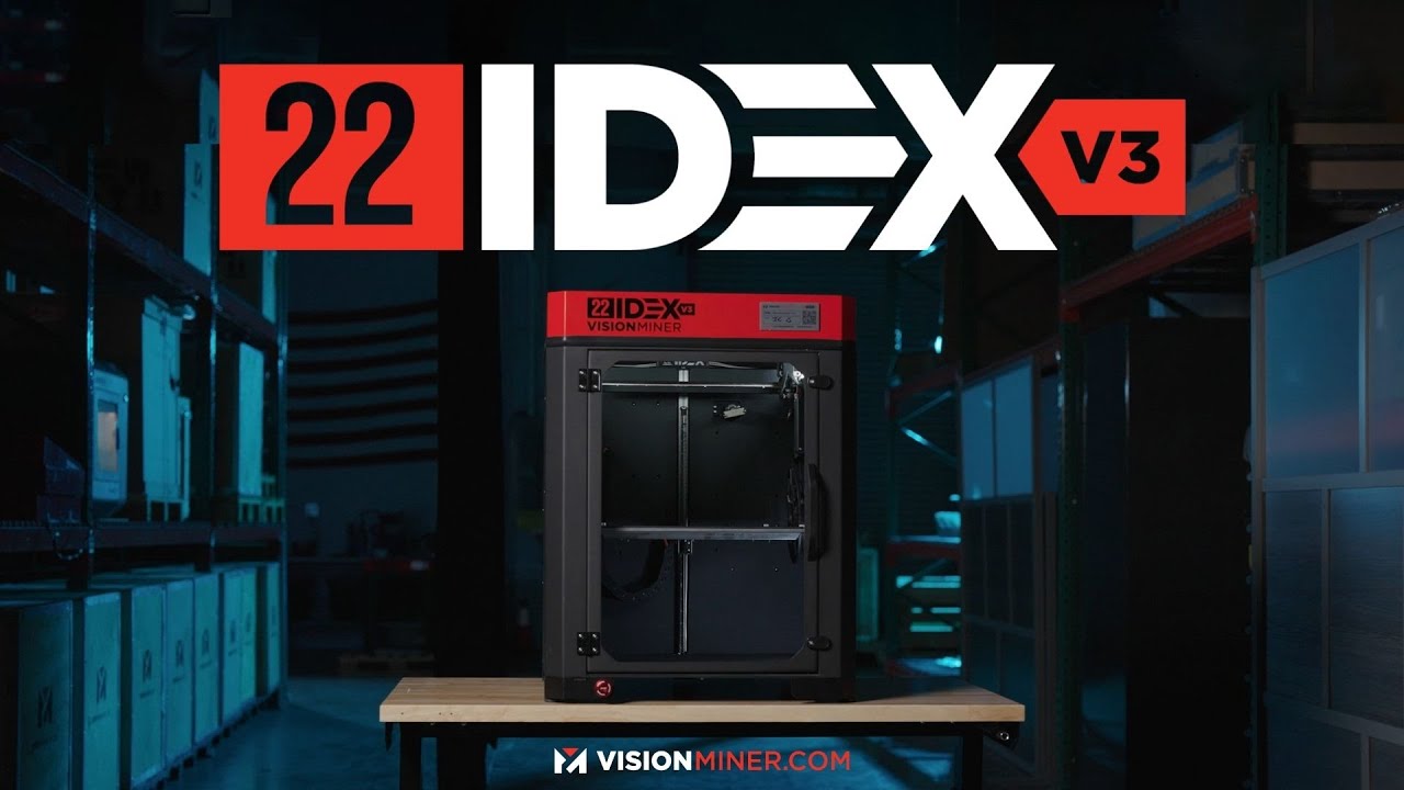 22 IDEX v2 High-Temp 3D Printer – Vision Miner