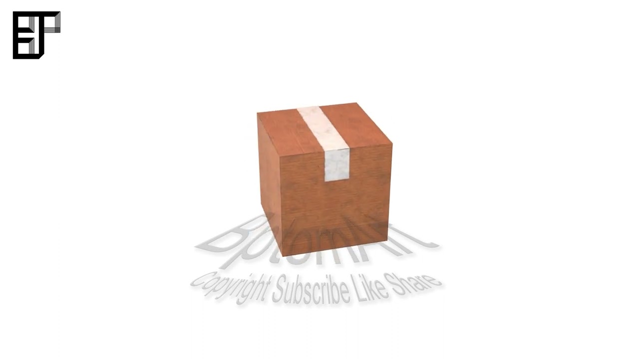 Cardboard Boxes v1 005 3D Model Showcase