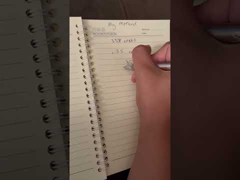 Finding the percentage of a whole number my method MAT 150