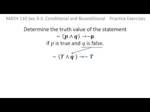 Logic: Determine truth value of a statement