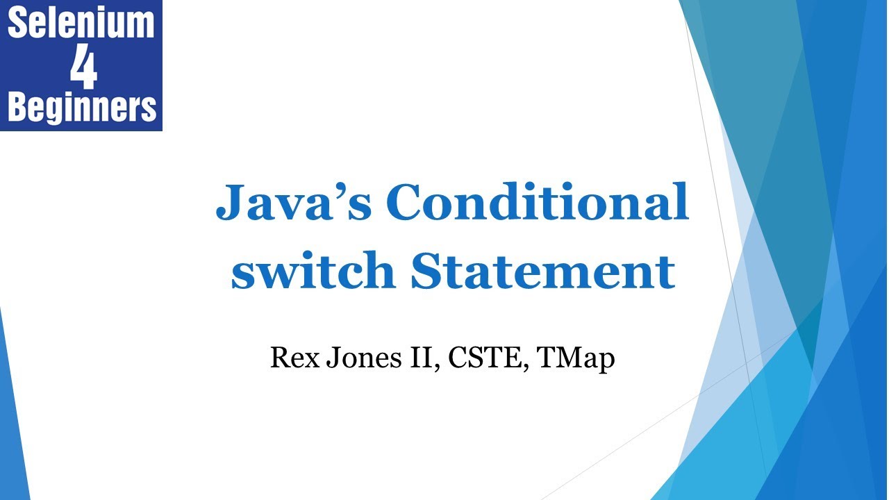 ✔ Java's Conditional Switch Statement | (Video 16)