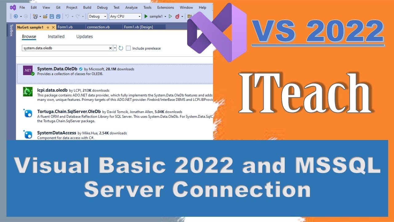 Visual Basic.Net (VS 2022) and SQL Server Database Connection