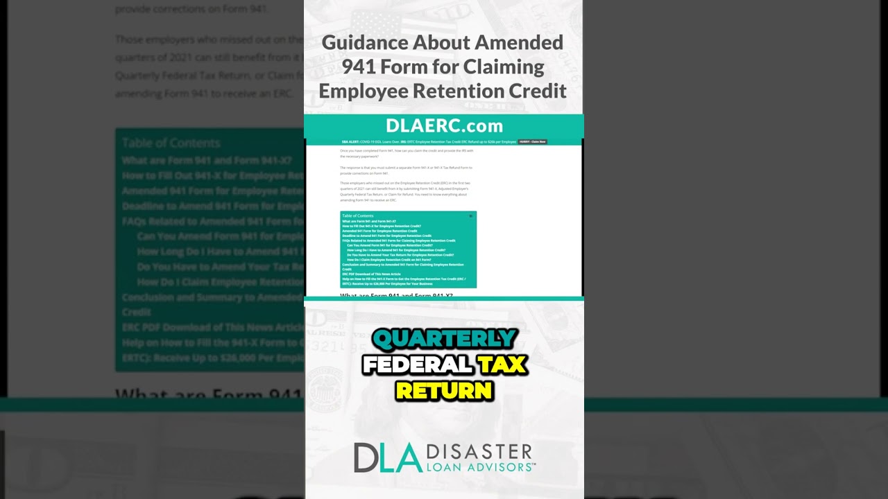 Unlock Retroactive Employee Retention Credits: Simplified Steps for Form 941X