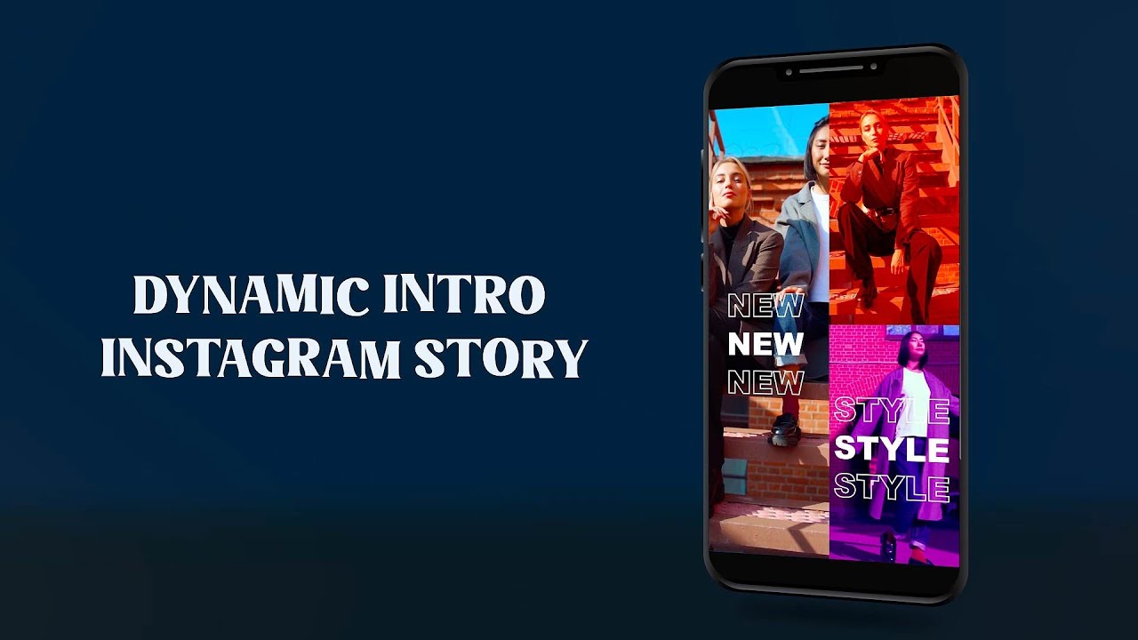 Dynamic Fashion Intro Instagram Story after Effects Template
