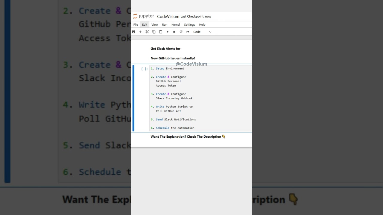 Get Slack Alerts for New GitHub Issues Instantly! #Python #GitHub #Slack