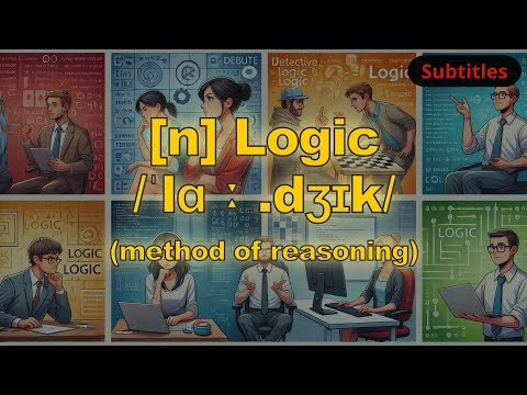 [n] Logic meaning (method of reasoning) with 5 examples