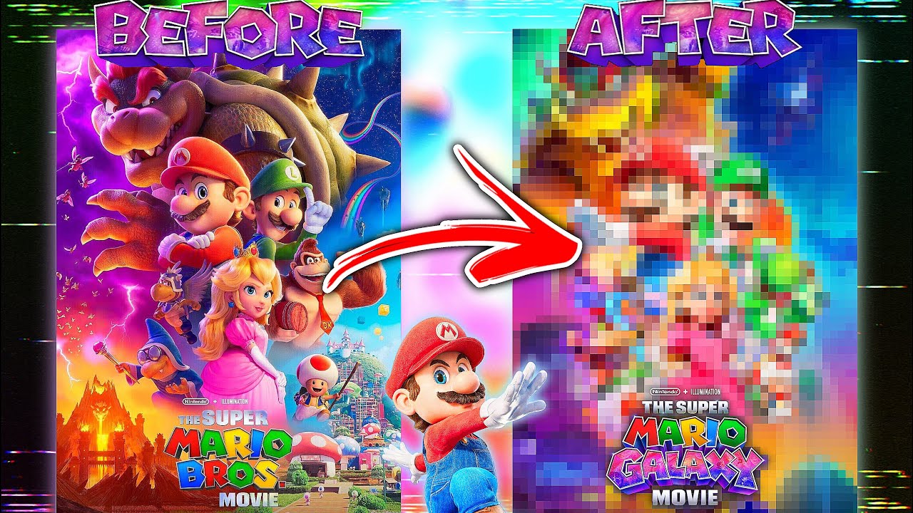 [RareGalaxy5] Turning the Super Mario Bros. Movie Poster into a Super Mario Galaxy Movie Poster!!