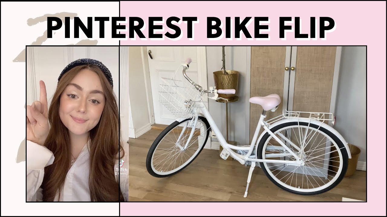 I GAVE MY BIKE A PINTEREST MAKEOVER || TUTORIAL & DIY || Thrift Flip || VLOG || Spray paint etc.