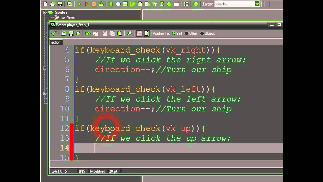 Game Maker asteroids tutorial #1