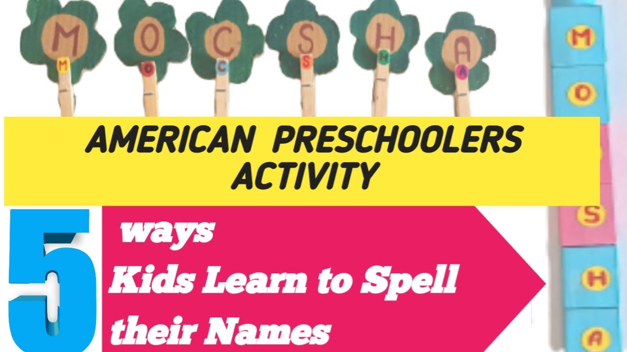 Name  Recognition activity for preschoolers|5 DIY Name activity ideas at home|Preschoolers Activity