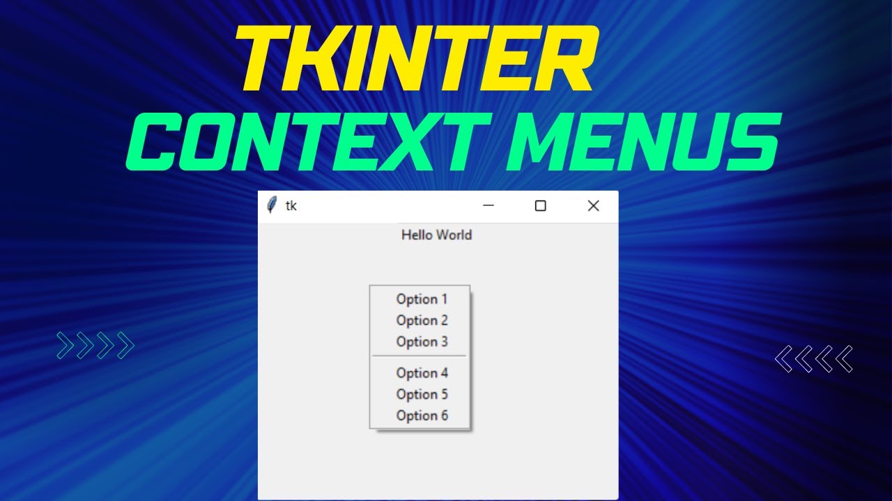 Tkinter Context Menus: Adding right-click functionality to your GUI