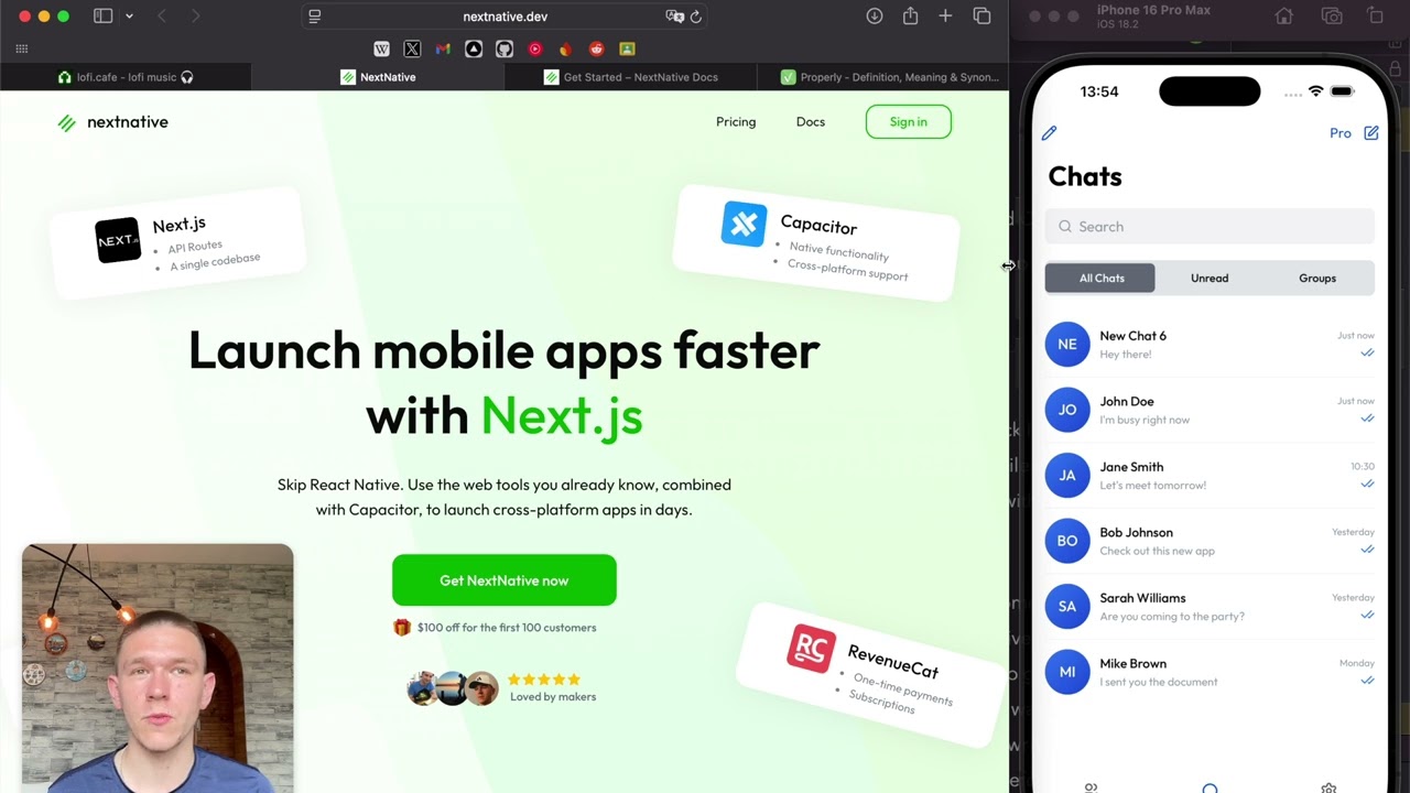 Build & launch iOS/Android apps with Next.js + Capacitor