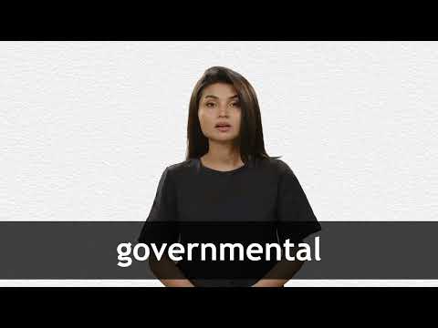 GOVERNMENTAL - Definition & Translations | Collins English Dictionary