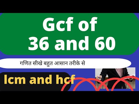 gcf of 36 and 60 In Hindi | Surendra Khilery | Lcm And Hcf | Prime Factorisation Method