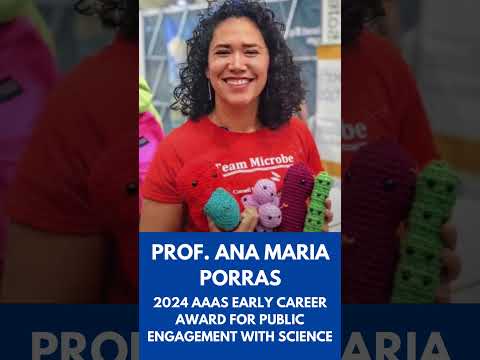 Ana Maria Porras receives the 2024 Early Career Award for Public Engagement with Science