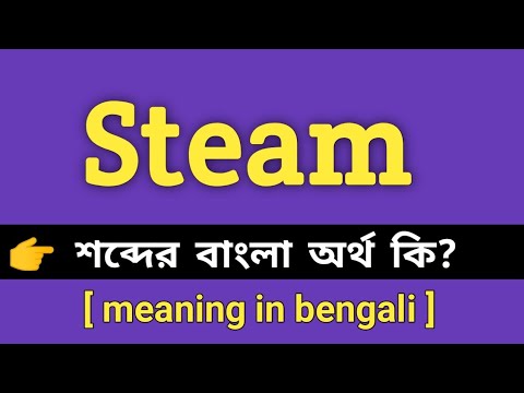 Steam Meaning in Bengali || Steam শব্দের বাংলা অর্থ কি || Bengali Meaning Of Steam