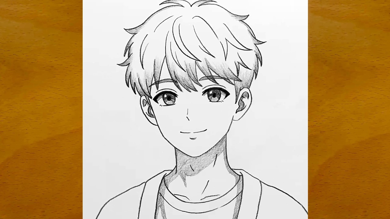 Anyone Can Draw This Anime Boy! (Simple Pencil Sketch)