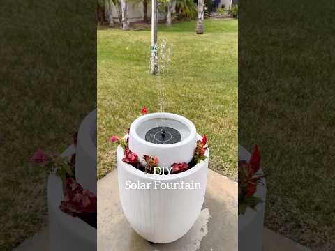 DIY solar fountain #diy #outdoor s#outdoordecor