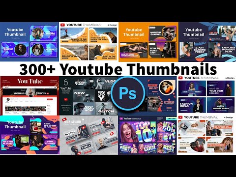 300+ Youtube Thumbnails Templates Download For Photoshop |English| |Sheri Sk|