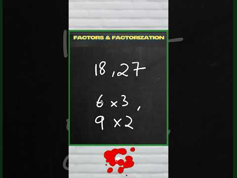 Shorts - Ep25 - Understanding Factors & Factorization - Mathematics Simplified - MBB #maths