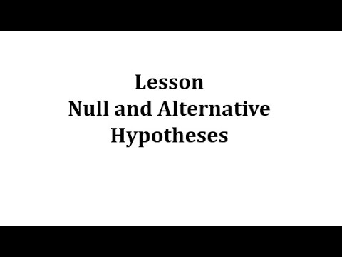 Lesson: Null and Alternative Hypotheses | Math Help from Arithmetic ...