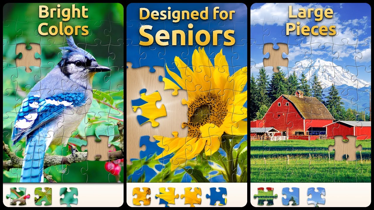 Vita Jigsaw for Seniors Game Gameplay Android Mobile