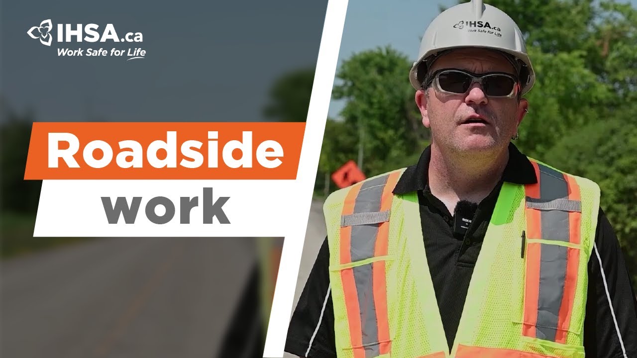 Traffic control during roadside work