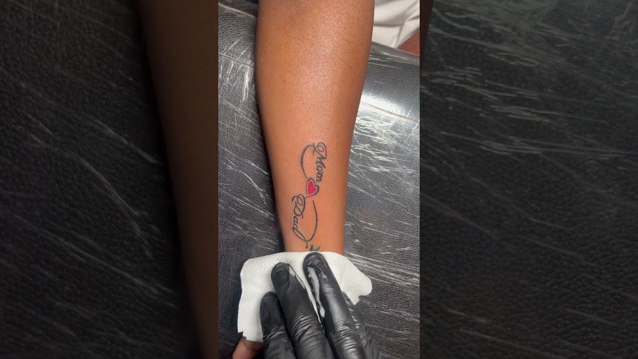 Mom & dad infinity tattoo