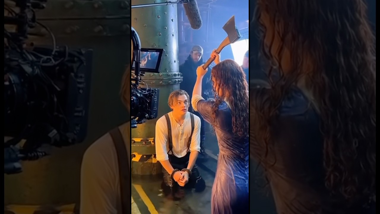 Titanic Rose Tries to Free Jack with the Axe scene reimagined #titanicmovie #viral #omg