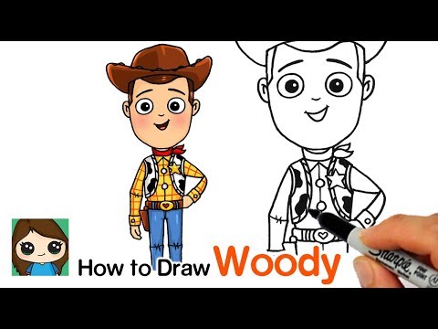 How to Draw Sheriff Woody | Toy Story