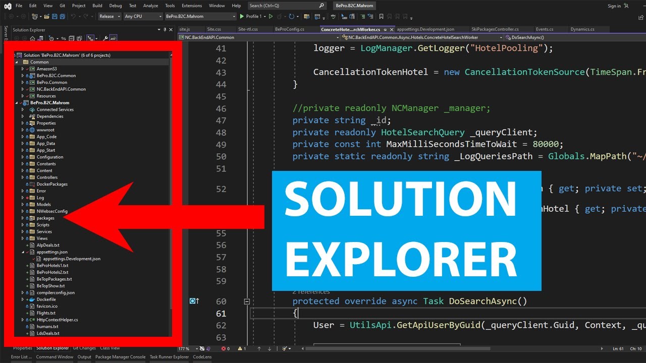 How To Add Solution Explorer in Visual Studio 2022
