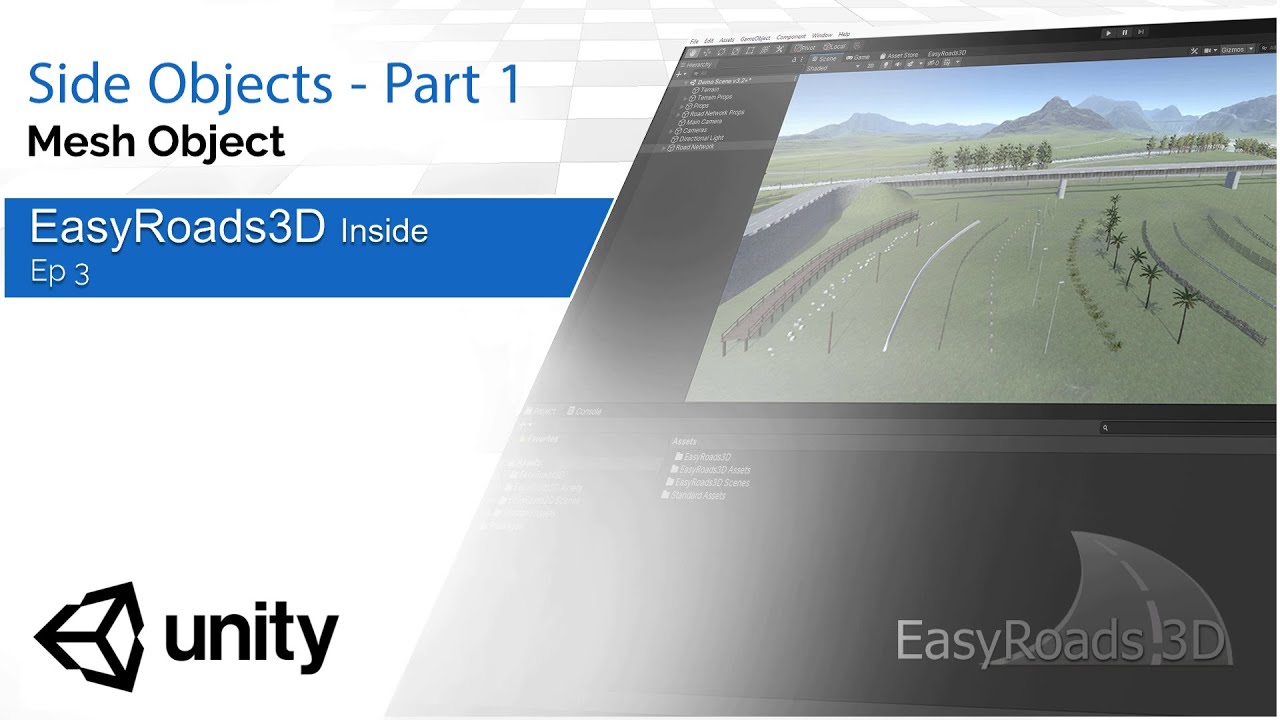 EasyRoads3D v3.2+ for Unity - Side Objects - Part 1 - Mesh Type