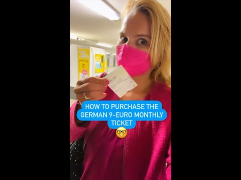 How to Purchase the German 9 Euro Monthly Ticket | #shorts