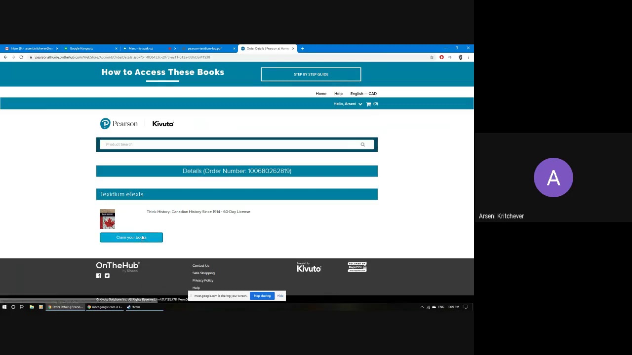 How to Access Pearson Textbooks Through Texidium - a tutorial