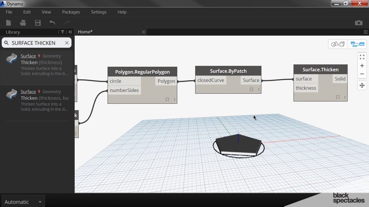 Create Surfaces - By Patch - The Basics of Computational Design in Dynamo