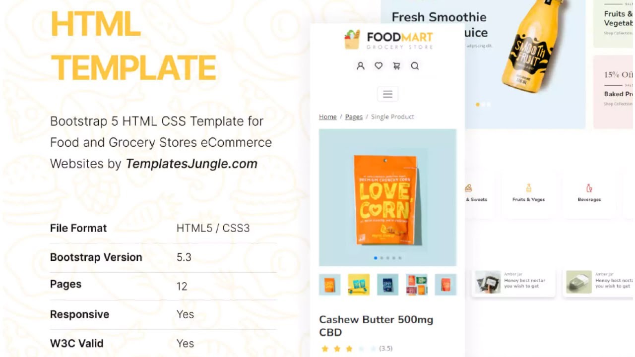 Foodmart | Grocery Store Bootstrap 5 eCommerce HTML Template | Free Source Code
