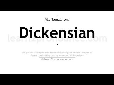 Pronunciation of Dickensian | Definition of Dickensian