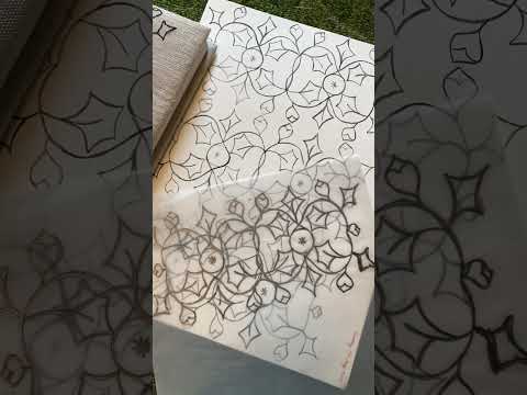 Blackwork design bookcover. #linen #dmc #beads. Design: ivy & rosebuds #doublerunningstitch