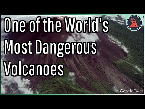 The Active Volcano in Papua New Guinea; Ulawun