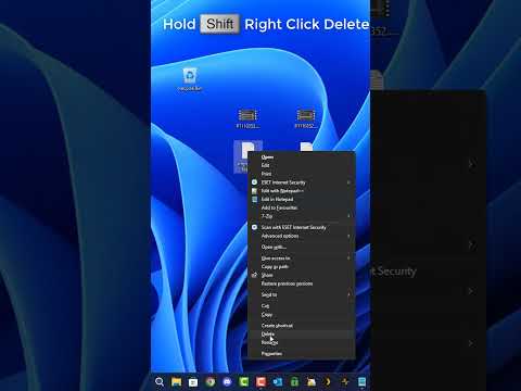 Permanently Delete Files Using SHIFT + DELETE