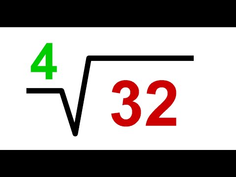 simplifying the fourth root of 32 done very carefully step by step