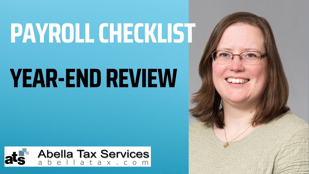 Year End Payroll Review Checklist