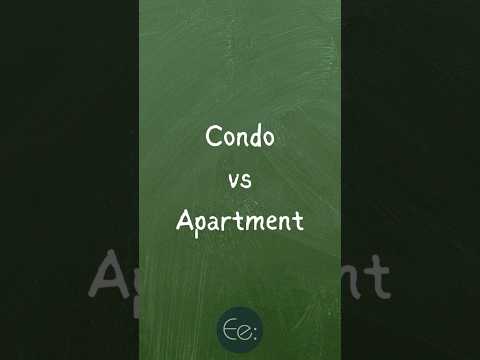 Condo vs Apartment 🏢 What’s the Difference? by English explained #words #difference #meaning #tips
