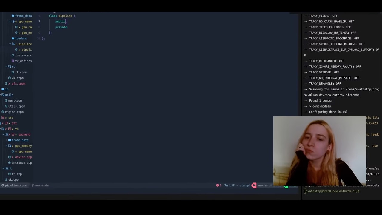 writing my own game engine (vulkan/c++) //  simba hunts my bugs 🕷️