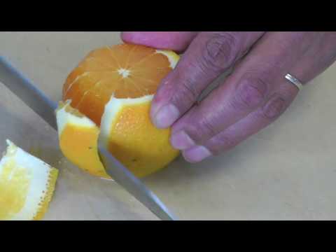 How to make Orange suprêmes - Peler a vif technique - How to cut an orange