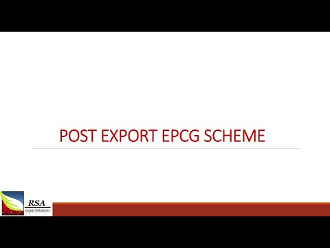 Post Export EPCG Scheme