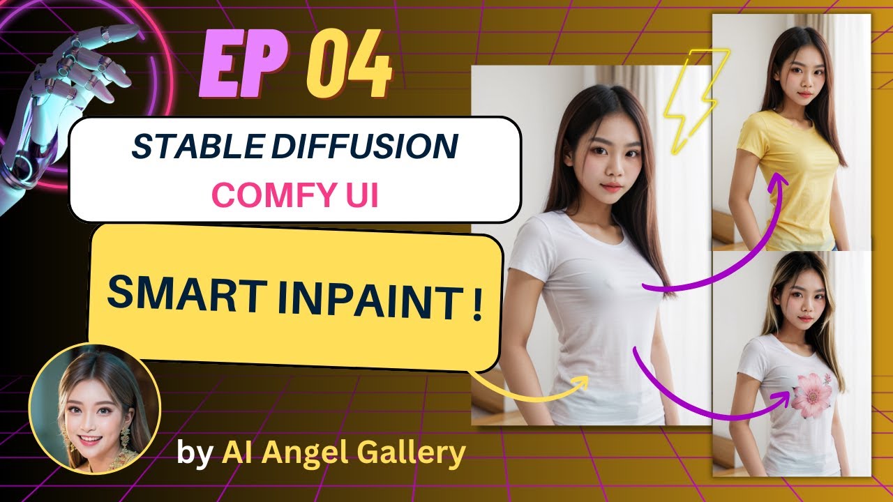 สอนใช้ ComfyUI EP04 : Image to Image และเทคนิค Smart Inpaint - Thep Excel