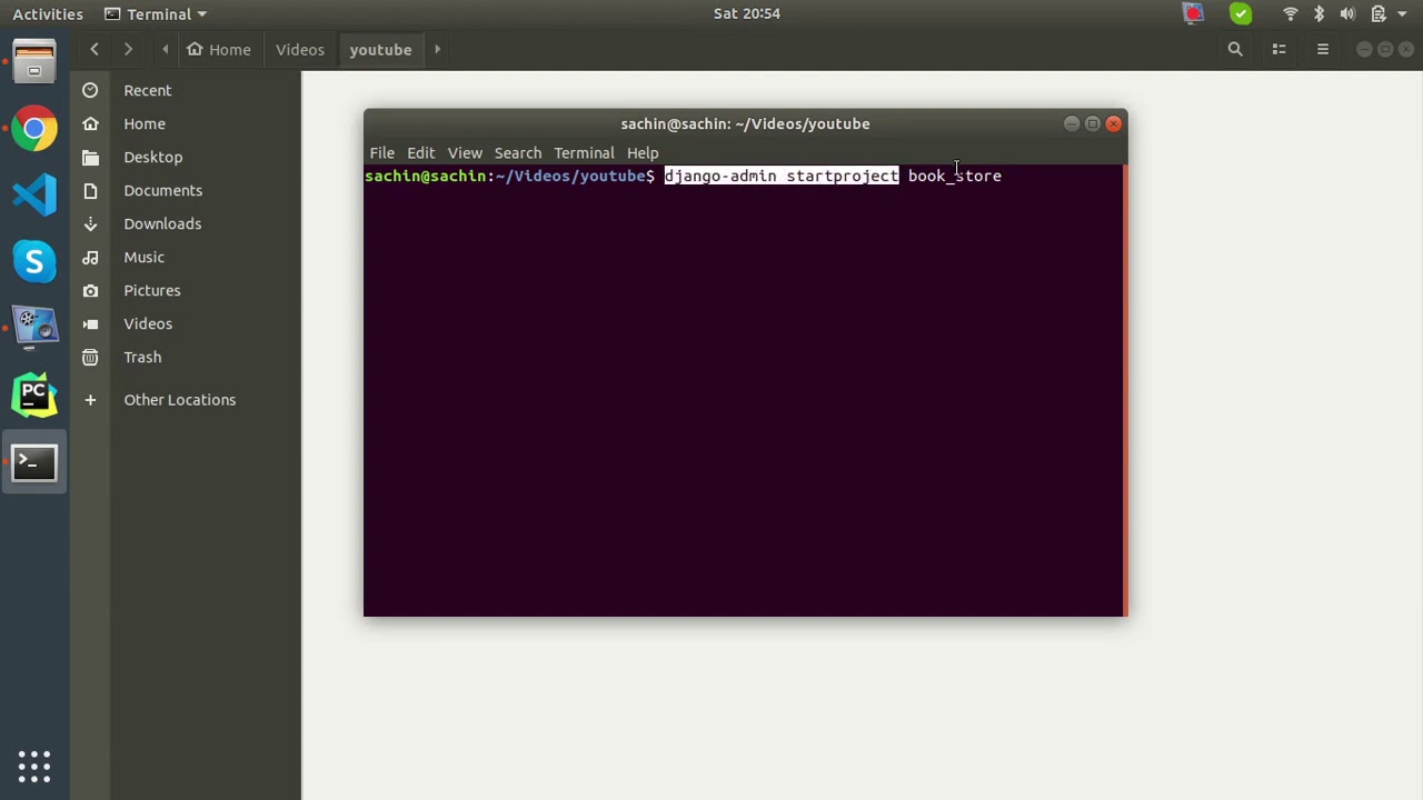 Django book store create project (Video 1)