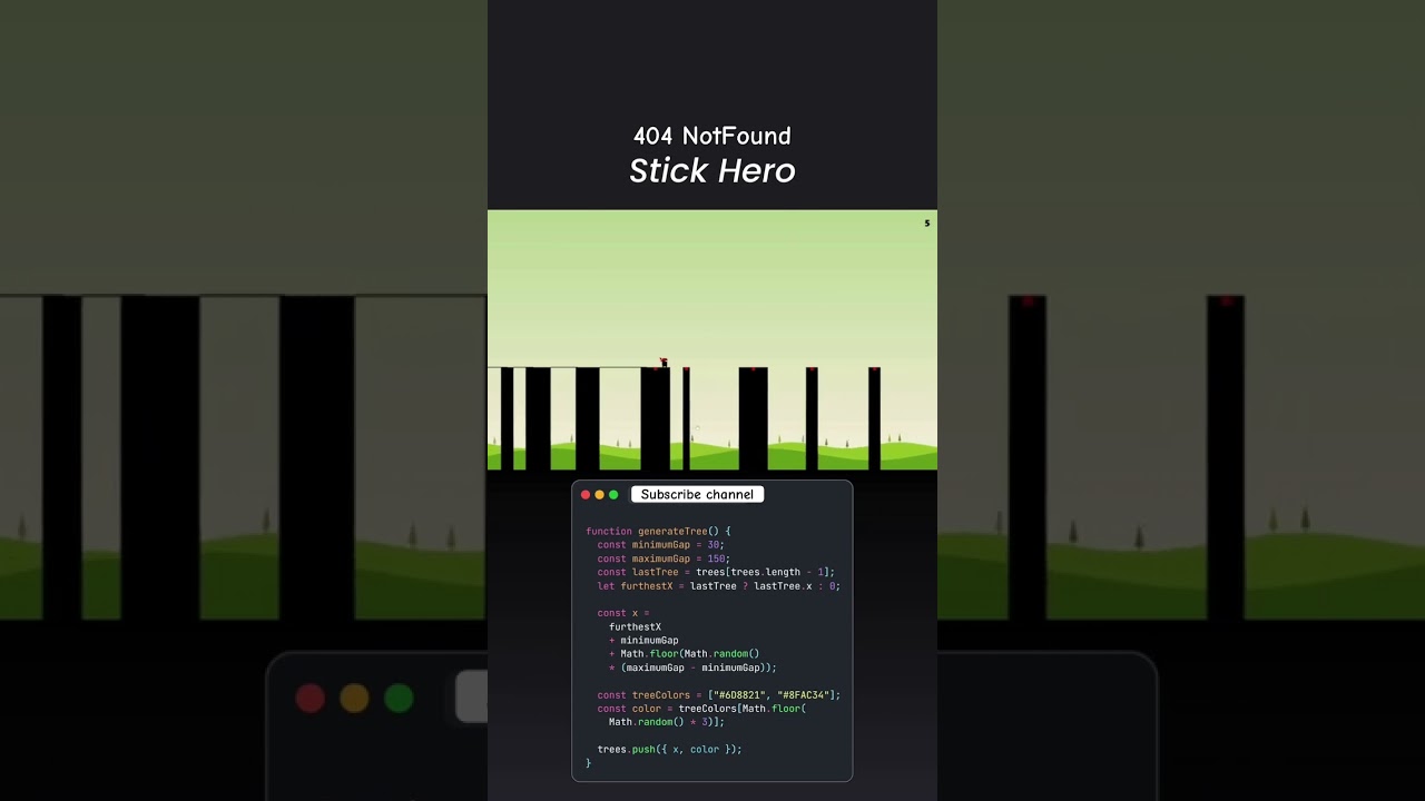 Stick hero #coding #python #javascript #code #developer #codes #animation #js #programming #games